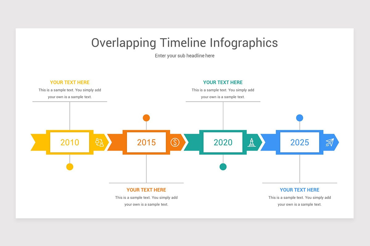 Overlapping Timeline Keynote Template Nulivo Market
