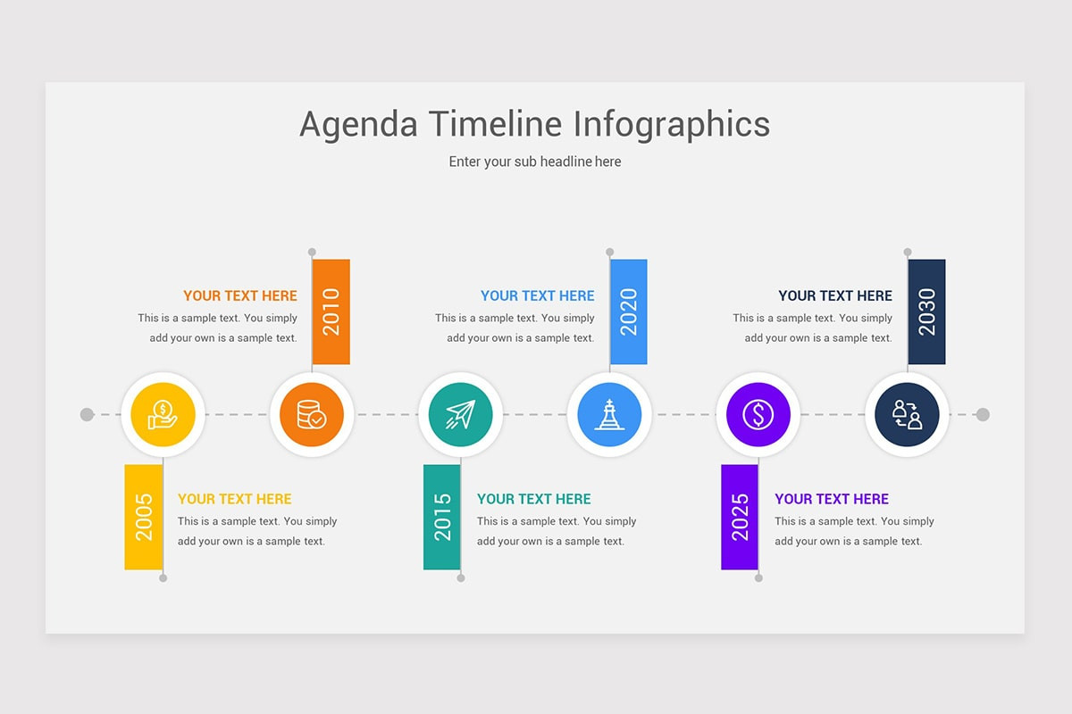 Agenda Timeline Keynote Template | Nulivo Market