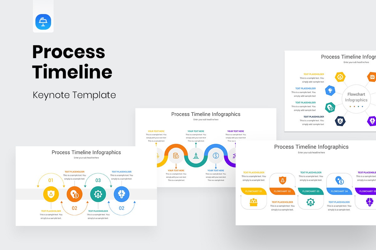 Process Timeline Keynote Template | Nulivo Market