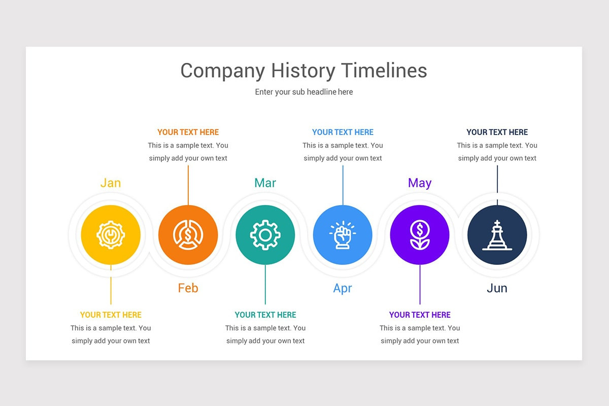Company History Timelines Google Slides Template | Nulivo Market