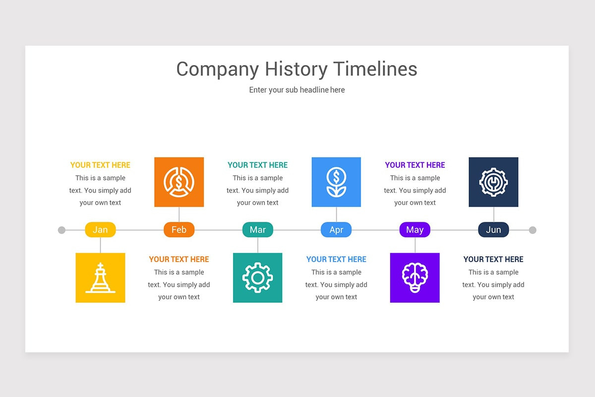Company History Timelines Google Slides Template | Nulivo Market