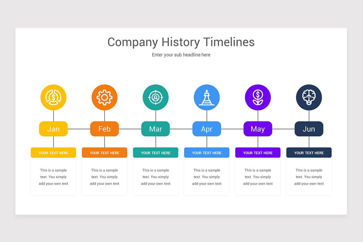 Company History Timelines Google Slides Template | Nulivo Market