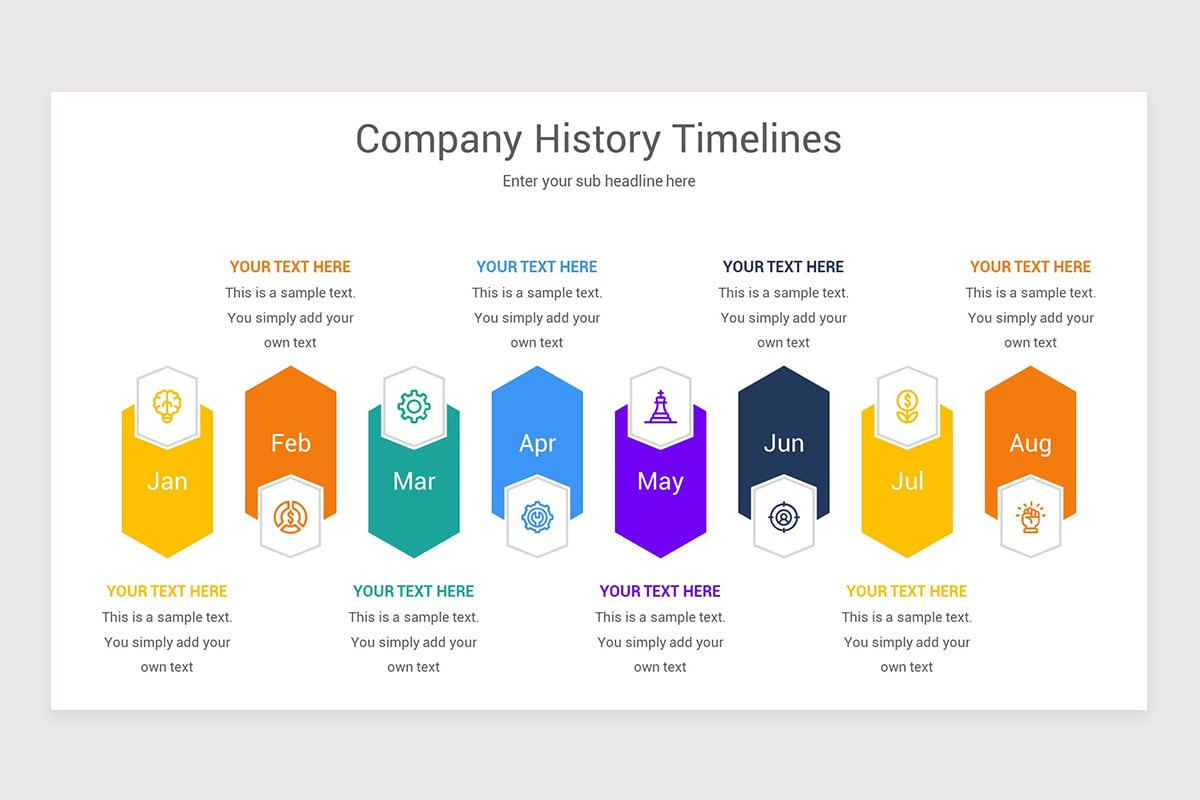 Company History Timelines Google Slides Template | Nulivo Market