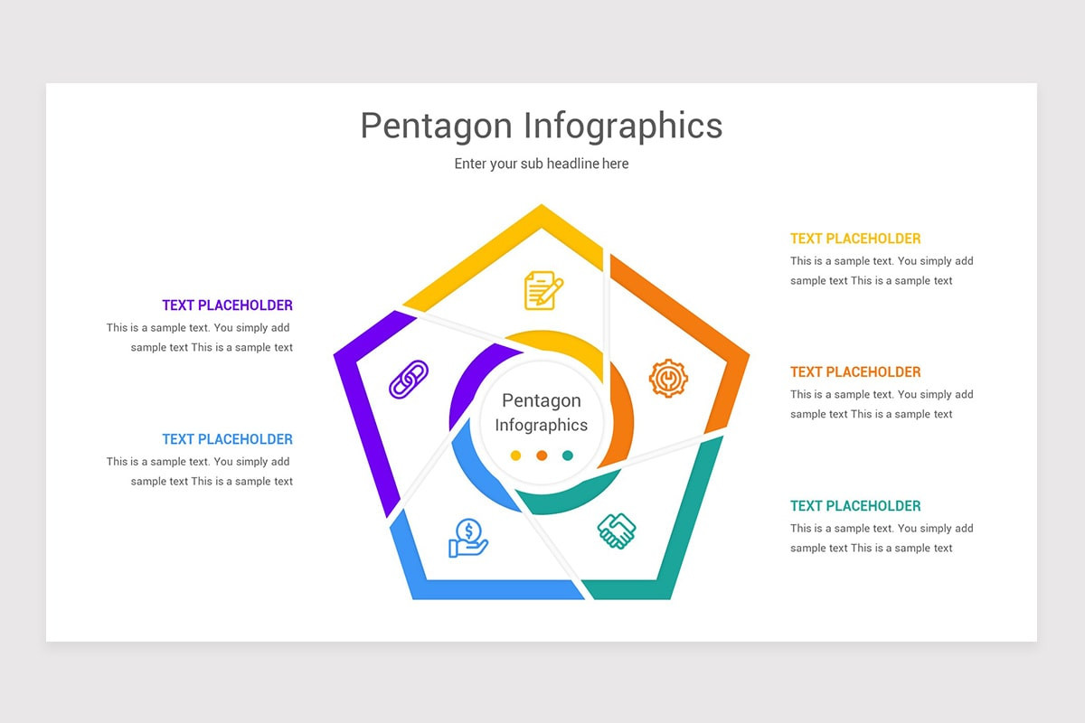 Pentagon Infographics Google Slides Template | Nulivo Market