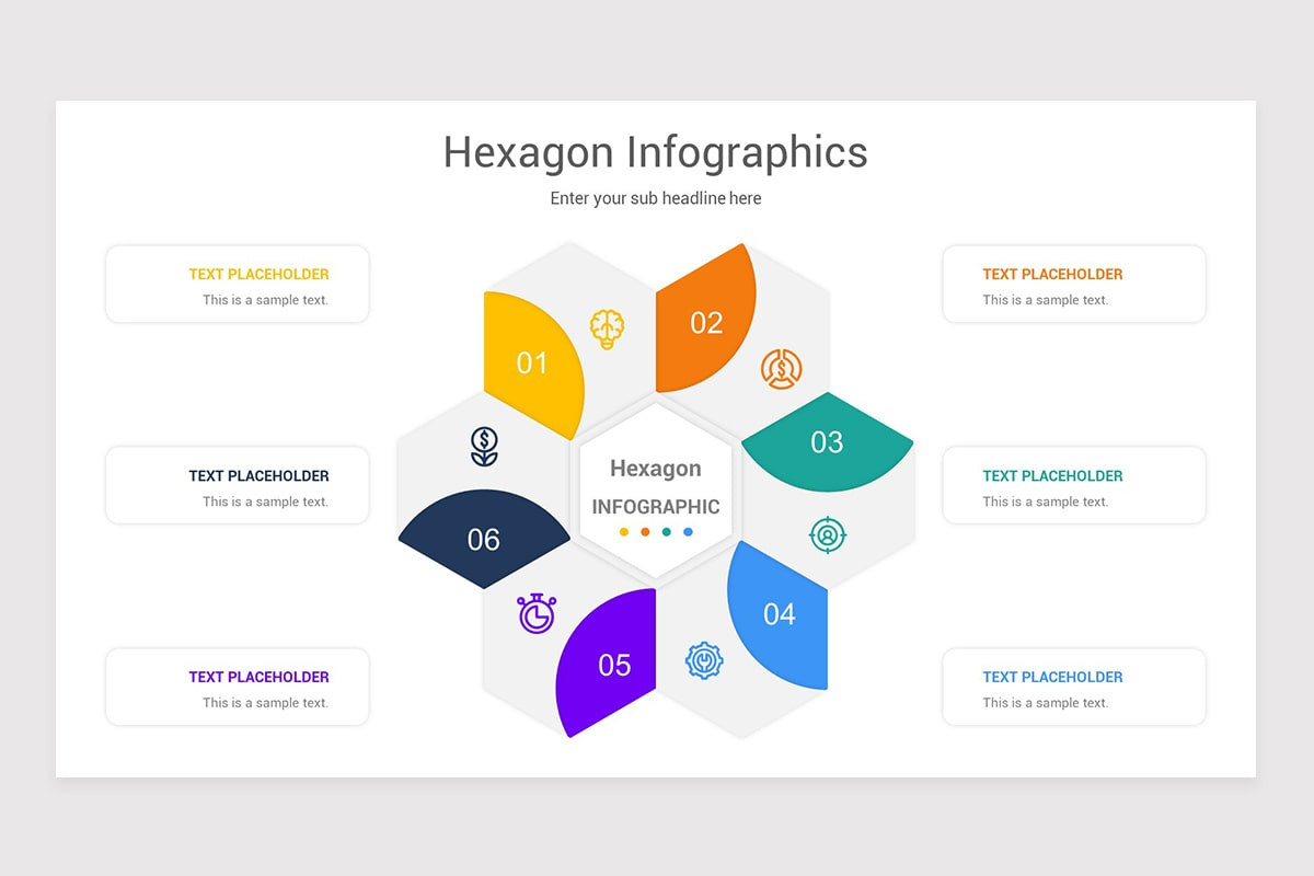 Hexagon Infographics Google Slides Template | Nulivo Market