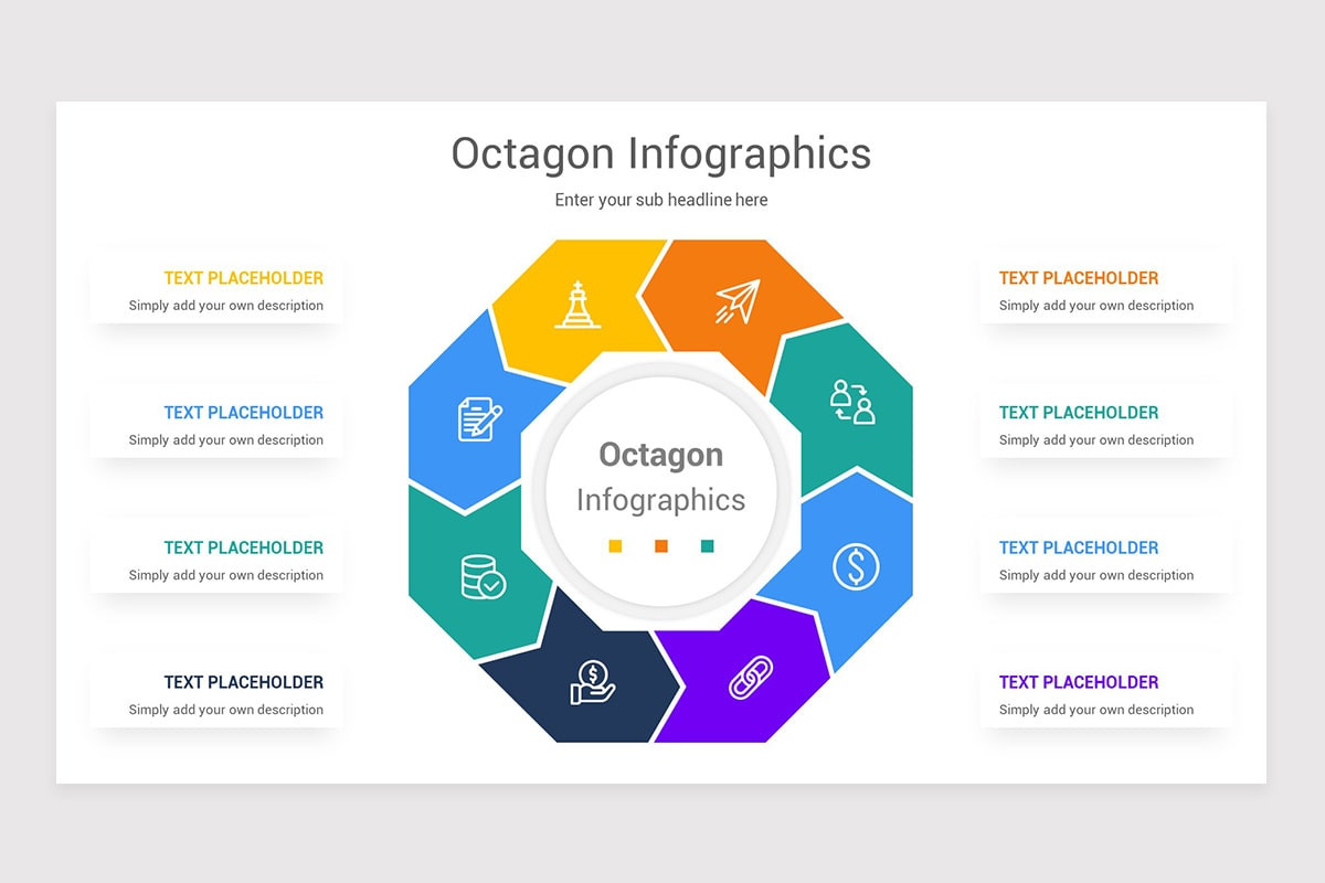 Octagon Infographics Keynote Template | Nulivo Market