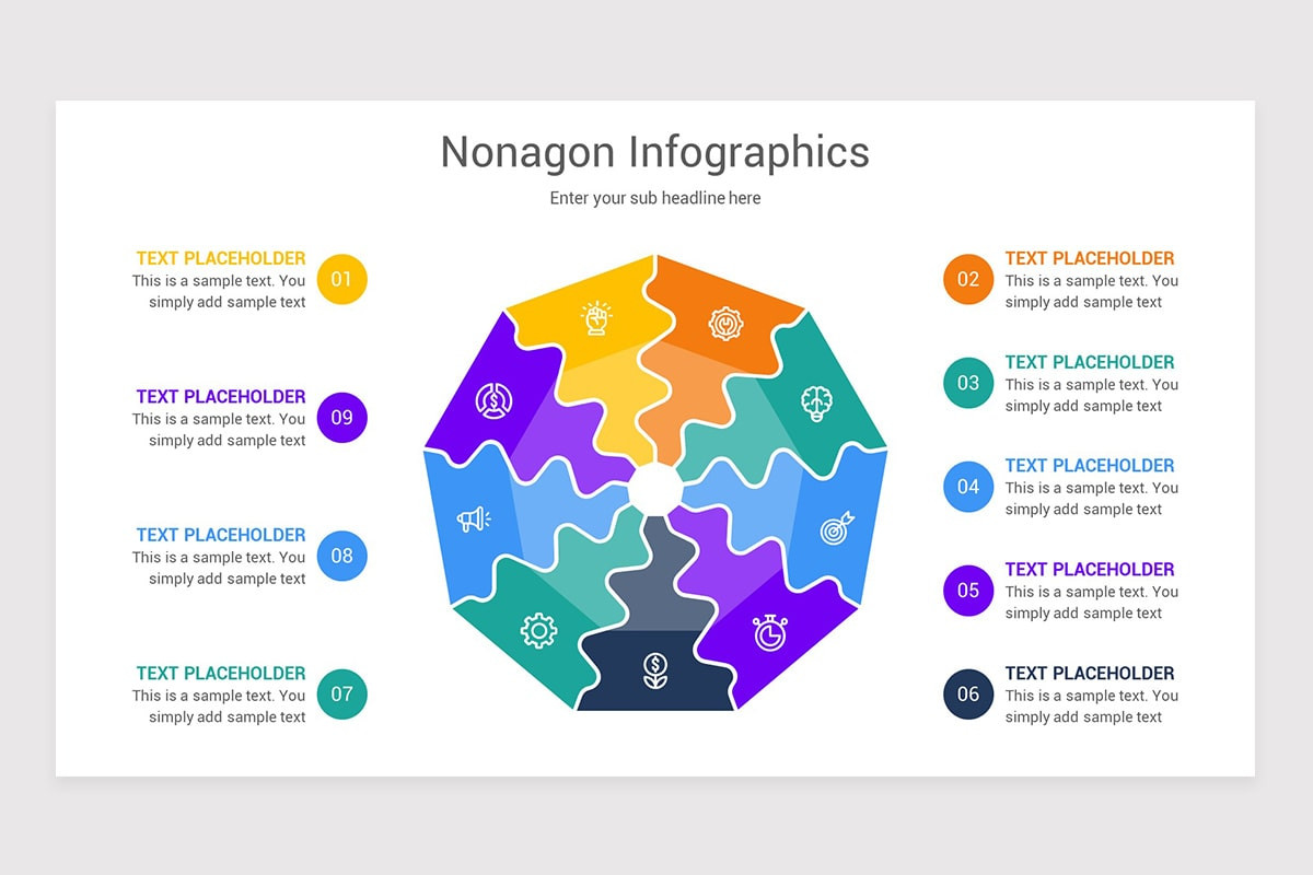 Nonagon Infographics Google Slides Template | Nulivo Market