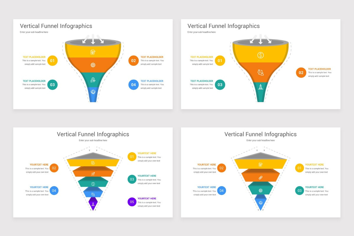 Vertical Funnel Infographics Google Slides Template | Nulivo Market