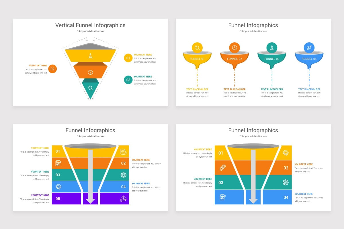 Vertical Funnel Infographics Google Slides Template | Nulivo Market