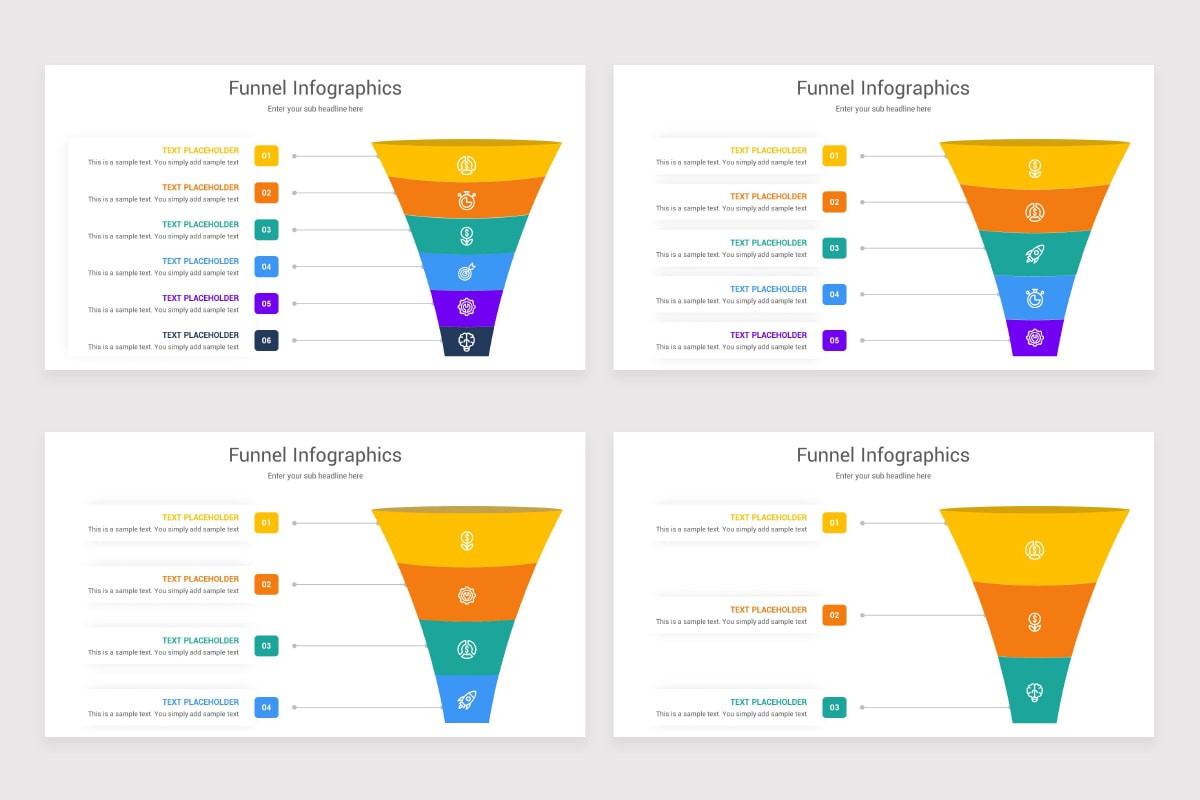 Vertical Funnel Infographics Google Slides Template | Nulivo Market