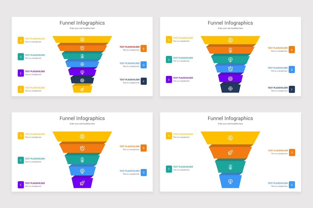 Vertical Funnel Infographics Google Slides Template | Nulivo Market