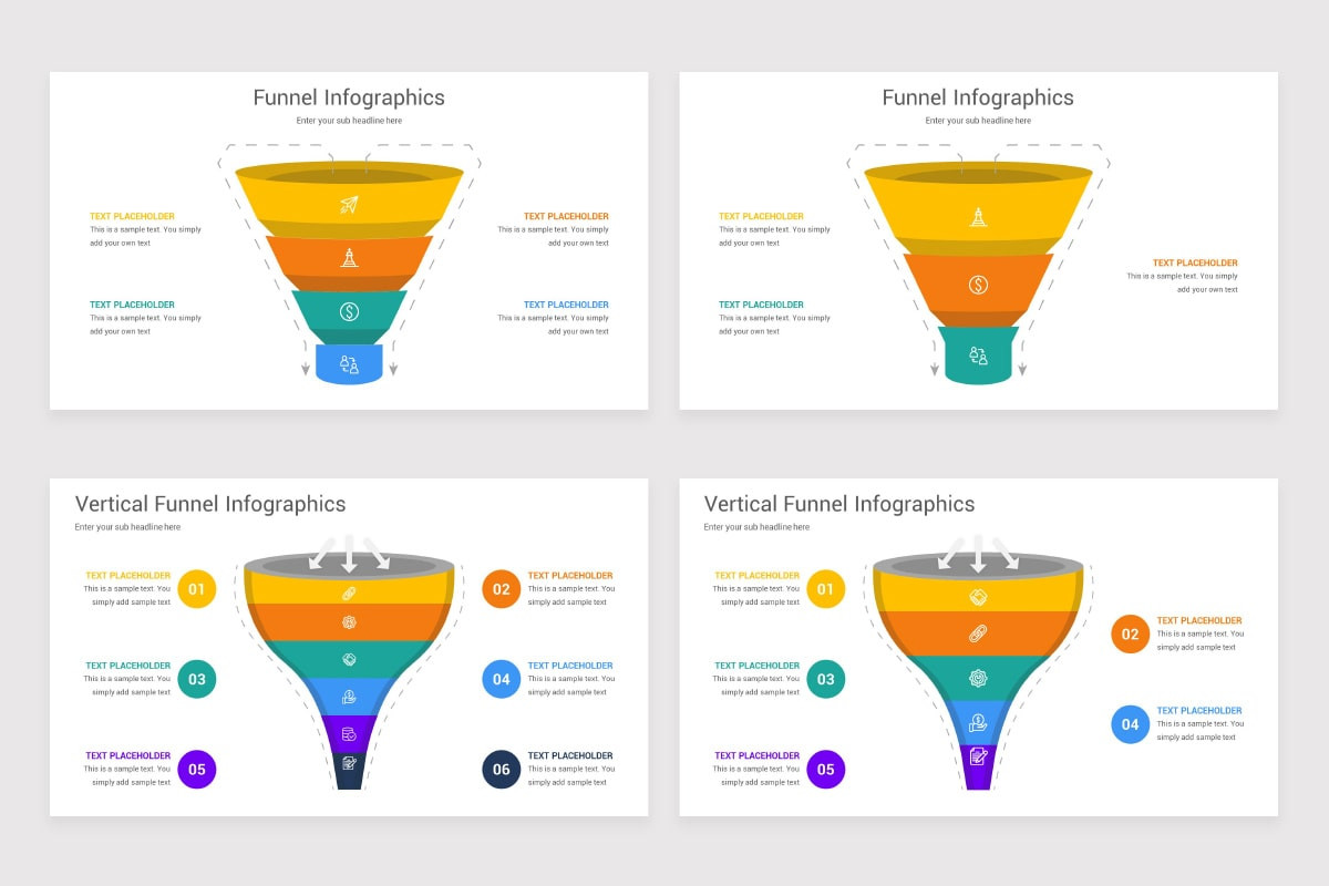 Vertical Funnel Infographics Keynote Template | Nulivo Market