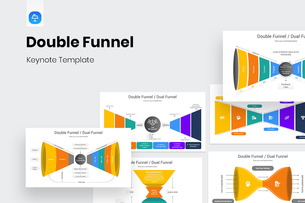 Double Funnel Keynote Template | Nulivo Market