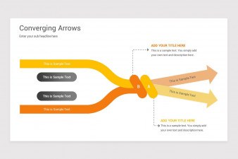 Converging Arrows PowerPoint Template | Nulivo Market