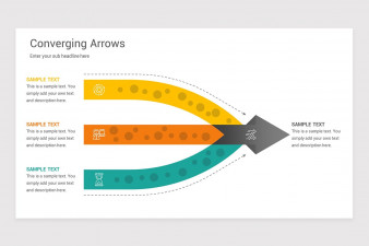 Converging Arrows PowerPoint Template | Nulivo Market