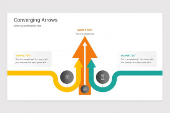Converging Arrows PowerPoint Template | Nulivo Market
