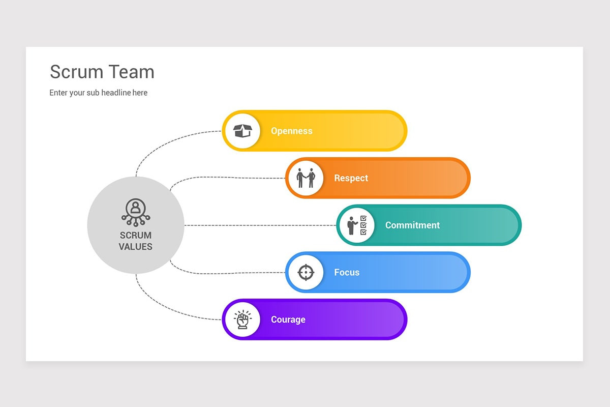 Scrum Team PowerPoint Template Diagrams | Nulivo Market