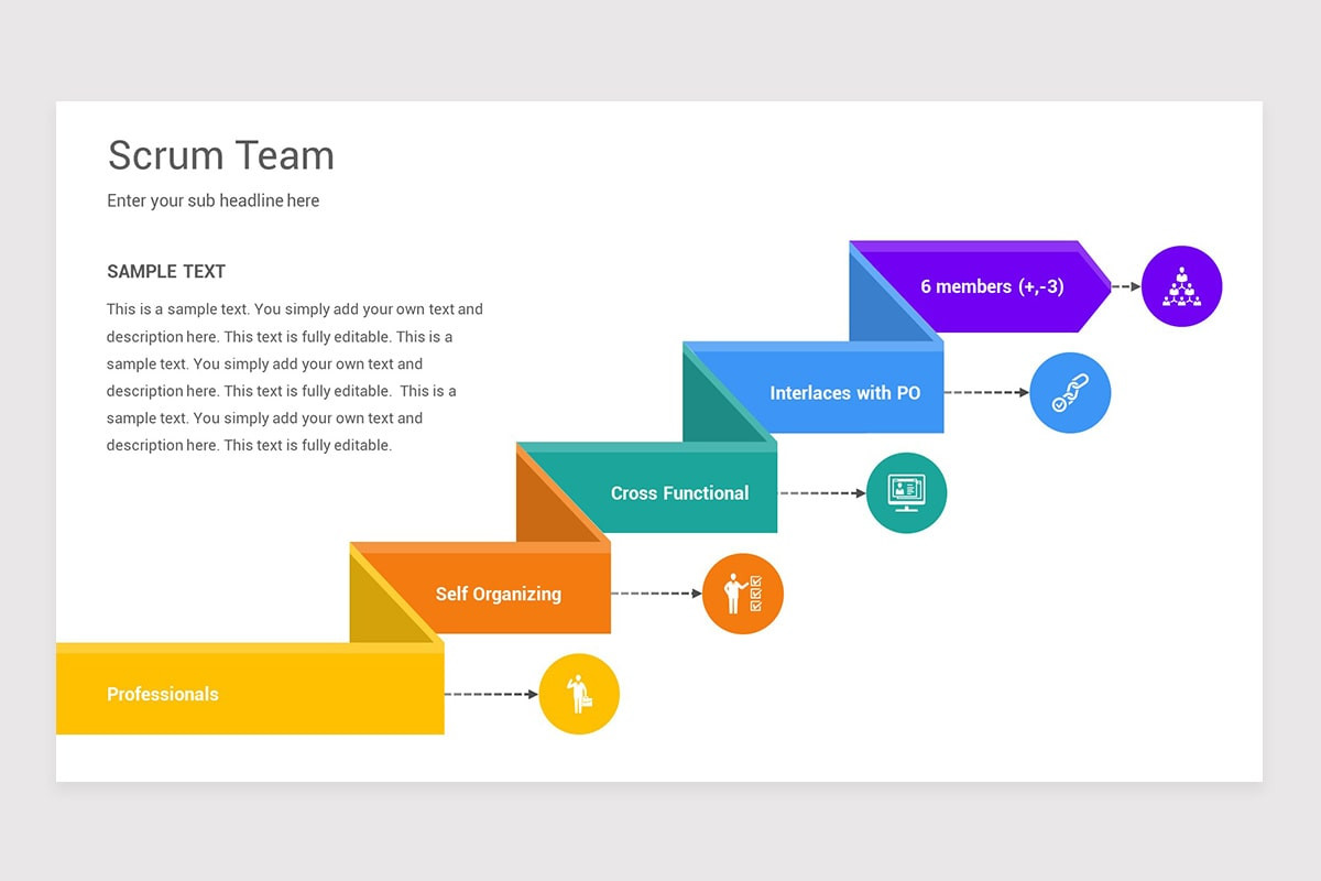 Scrum Team PowerPoint Template Diagrams | Nulivo Market
