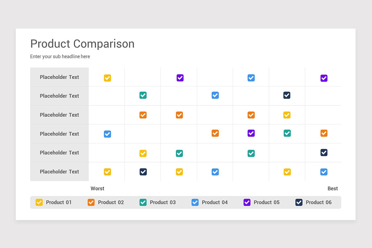 Product Comparison Keynote Template | Nulivo Market
