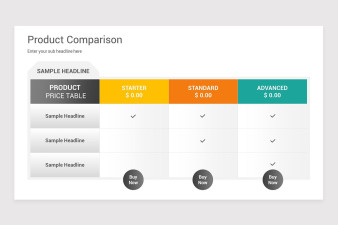 Product Comparison Keynote Template | Nulivo Market