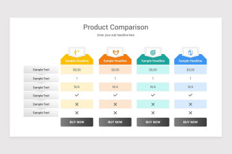 Product Comparison Keynote Template | Nulivo Market