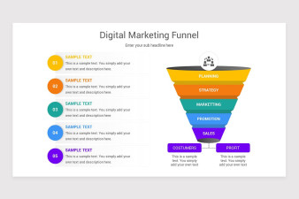 Digital Marketing Funnel Keynote Template | Nulivo Market