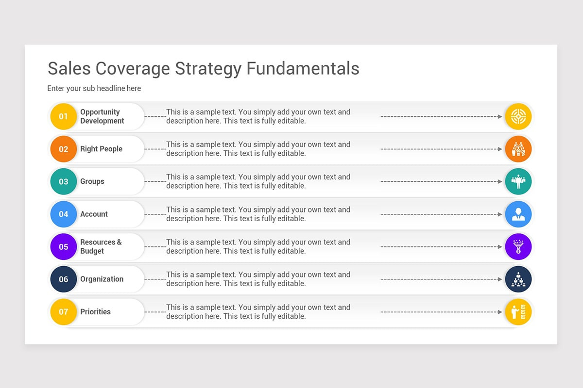Sales Coverage Keynote Template Models | Nulivo Market