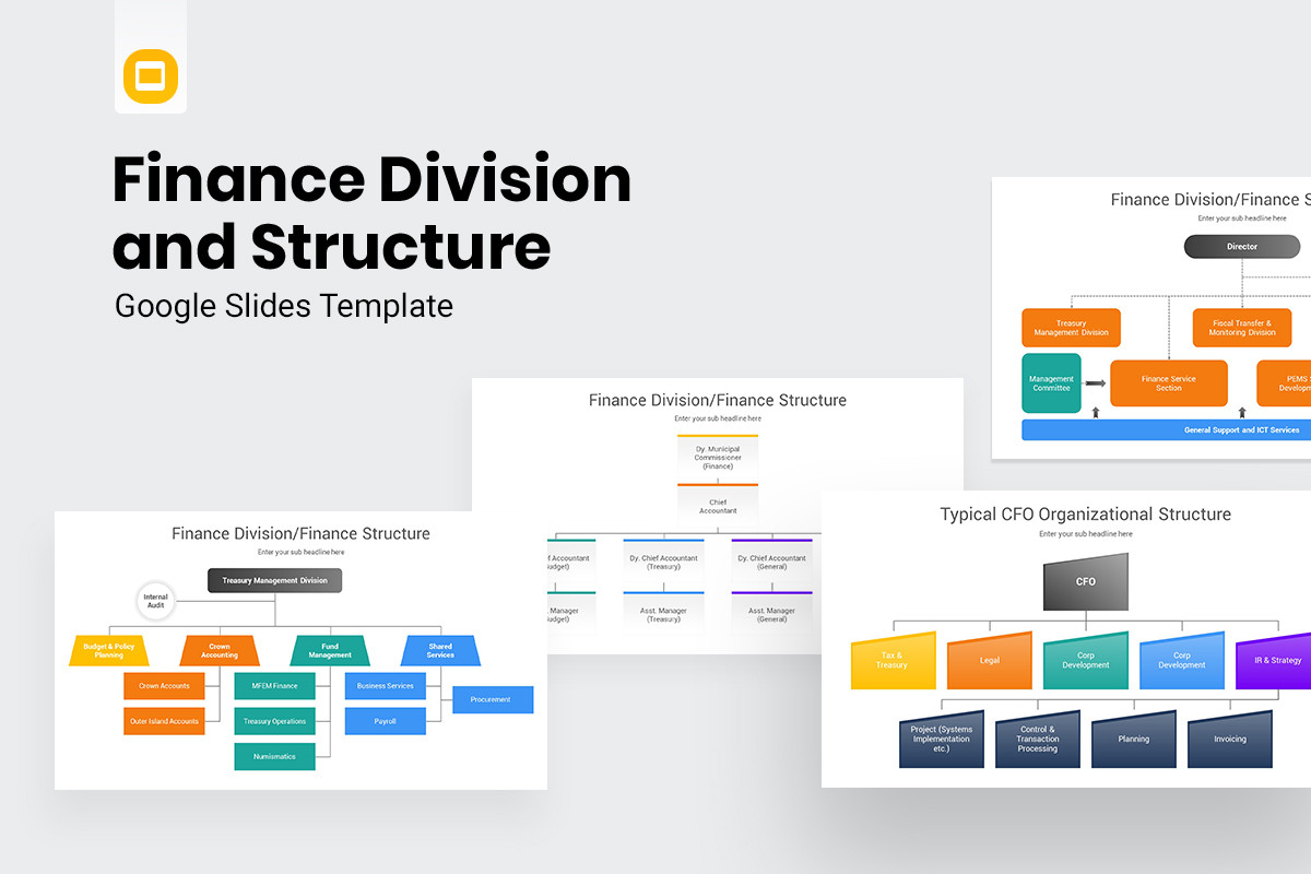 Finance Division and Structure Google Slides Template | Nulivo Market