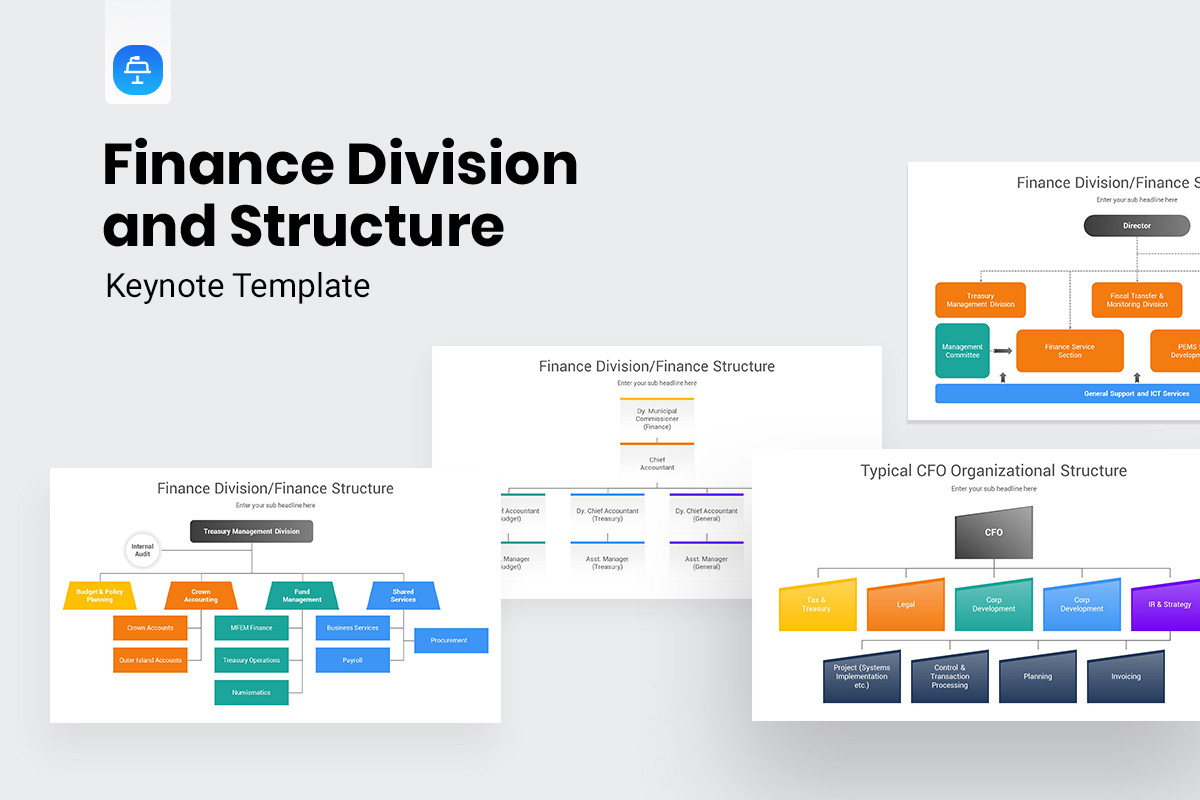 Finance Division and Structure Keynote Template | Nulivo Market