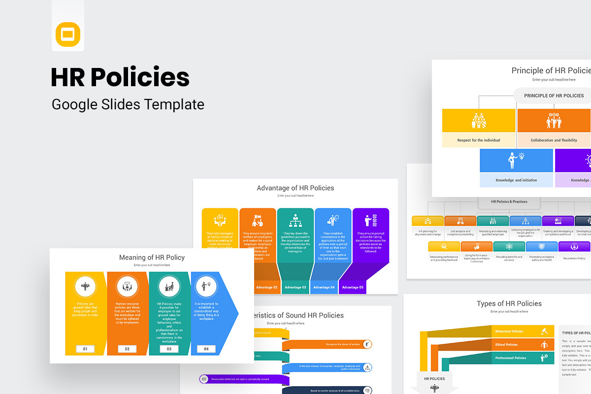 HR Policies Google Slides Presentation Template | Nulivo Market