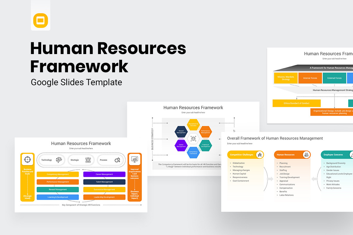 Human Resources Framework Google Slides Template | Nulivo Market