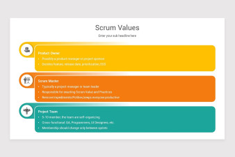 Scrum Values Model Keynote Template | Nulivo Market