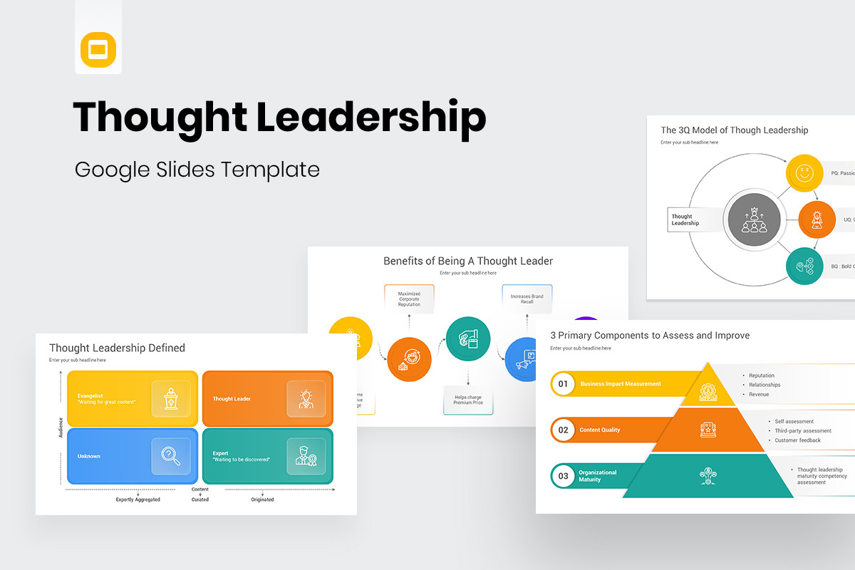 Thought Leadership Google Slides Template Models | Nulivo Market