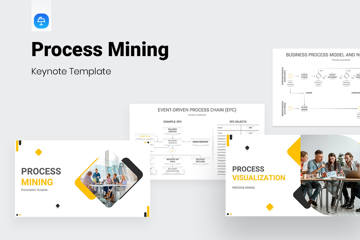 Process Mining Keynote Presentation Template | Nulivo Market