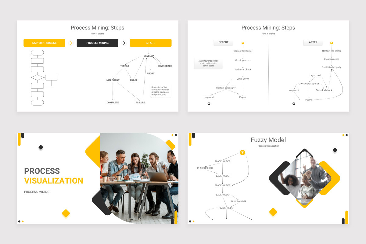 Process Mining Keynote Presentation Template | Nulivo Market