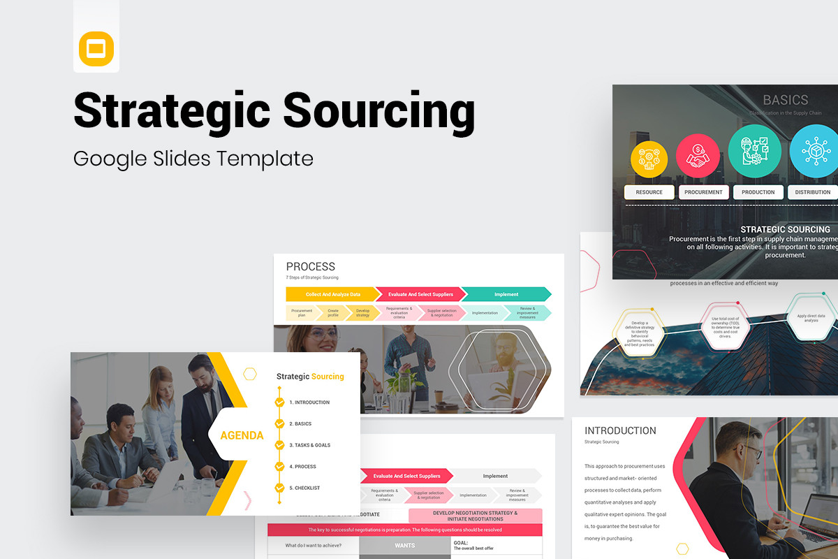 Strategic Sourcing Google Slides Presentation Template | Nulivo Market