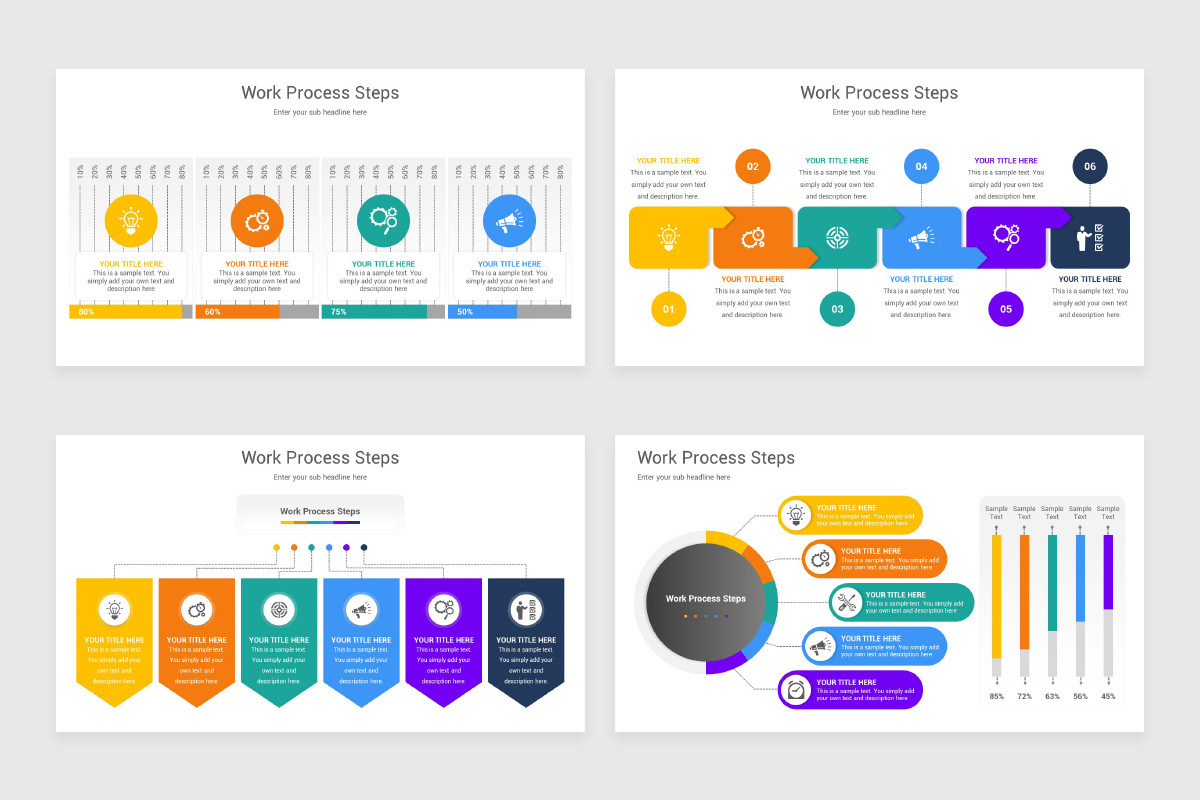 Work Process Steps Google Slides Template | Nulivo Market