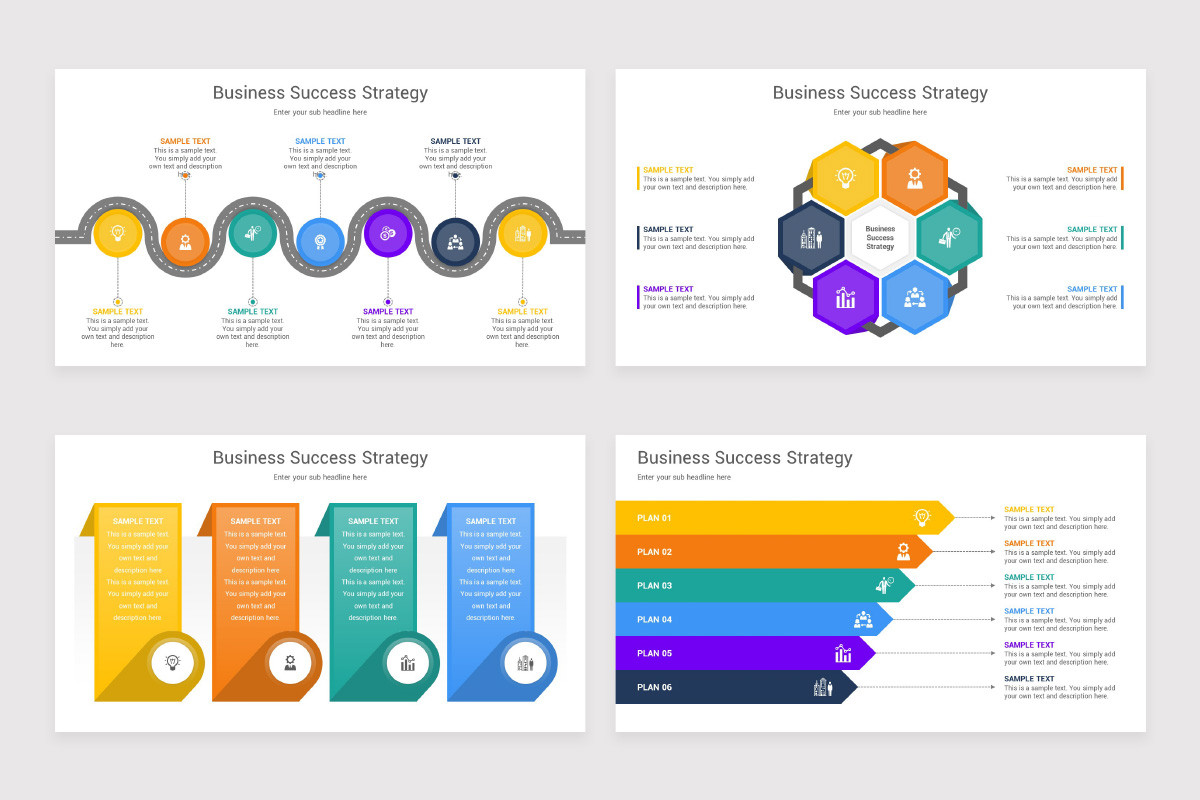 Business Success Strategy PowerPoint Template | Nulivo Market