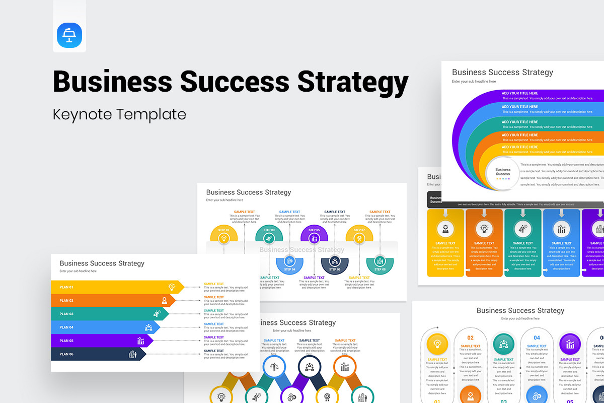 Business Success Strategy Keynote Template | Nulivo Market