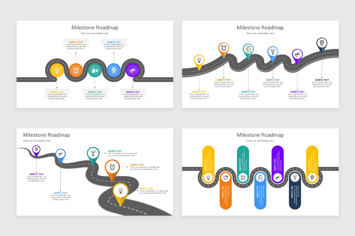 Milestone Roadmap Keynote Template | Nulivo Market