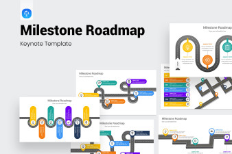 Milestone Roadmap Keynote Template | Nulivo Market
