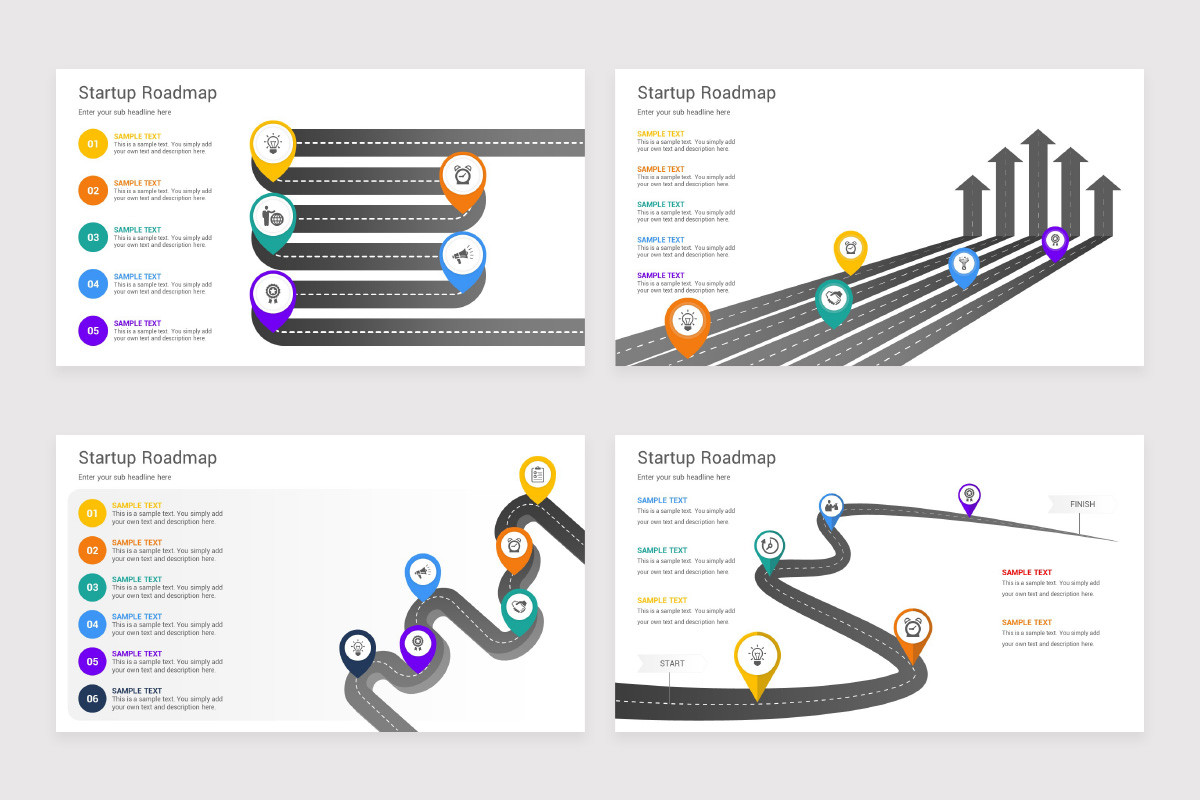 Startup Roadmap PowerPoint Template | Nulivo Market
