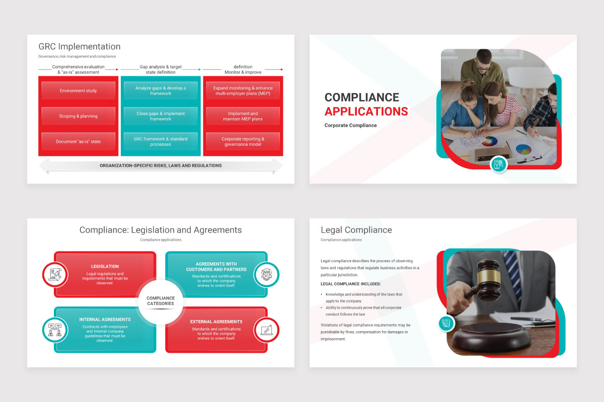 Corporate Compliance PowerPoint Presentation Template | Nulivo Market