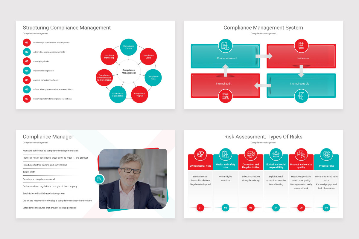 Corporate Compliance PowerPoint Presentation Template | Nulivo Market
