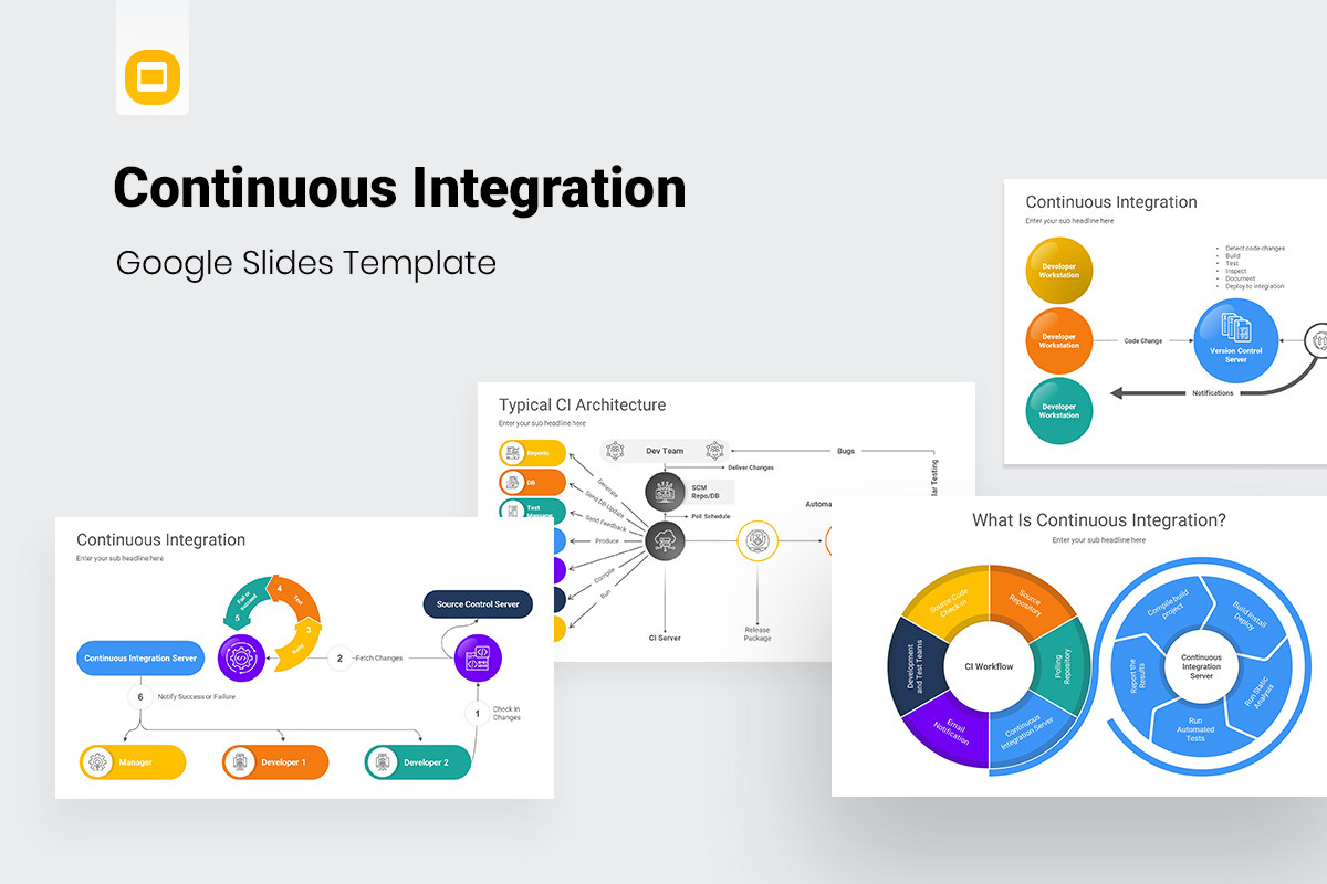 Continuous Integration Google Slides Presentation Template | Nulivo Market