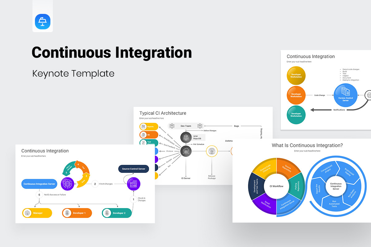 Continuous Integration Keynote Presentation Template | Nulivo Market