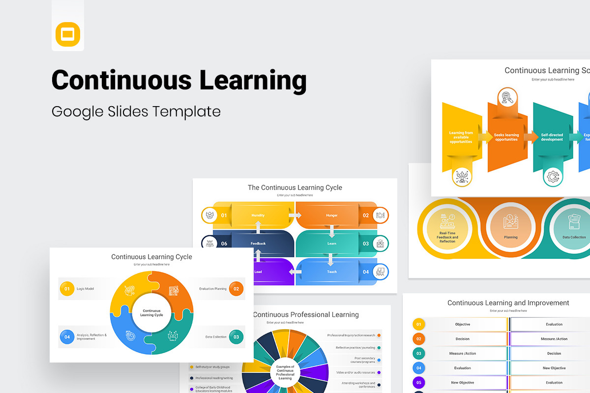 Continuous Learning Google Slides Presentation Template | Nulivo Market