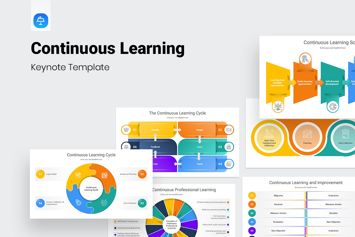 Continuous Learning Keynote Presentation Template | Nulivo Market