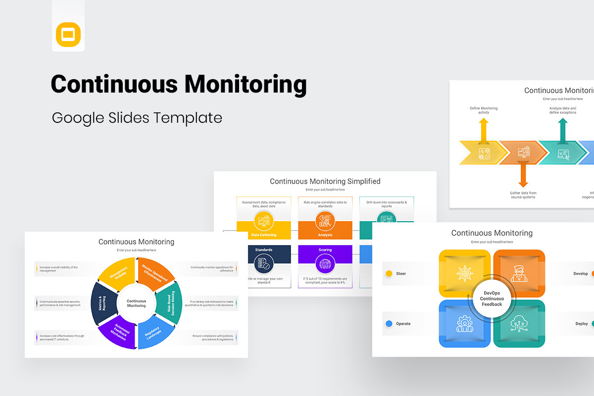 Continuous Monitoring Google Slides Presentation Template | Nulivo Market