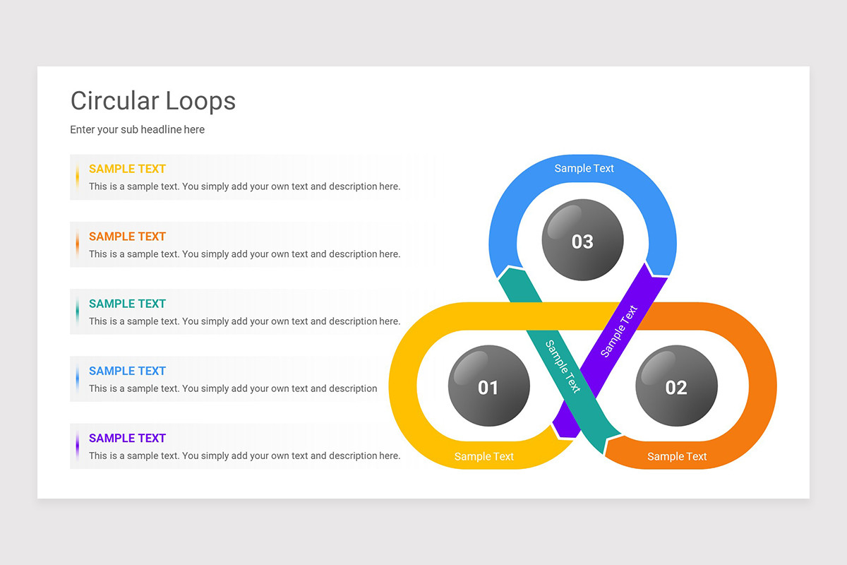 Circular Loops Google Slides Presentation Template | Nulivo Market